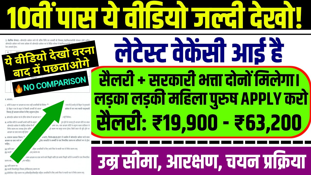 New Government Job Vacancy 2025 10th Pass | Latest 10th Pass Govt Jobs ...