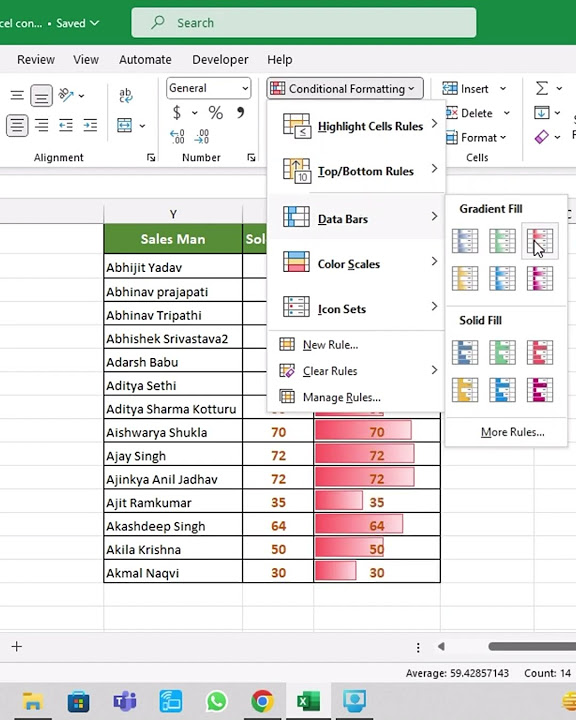 Progress bar in ecxel #excel #excelfunctions #shortvideo - YouTube