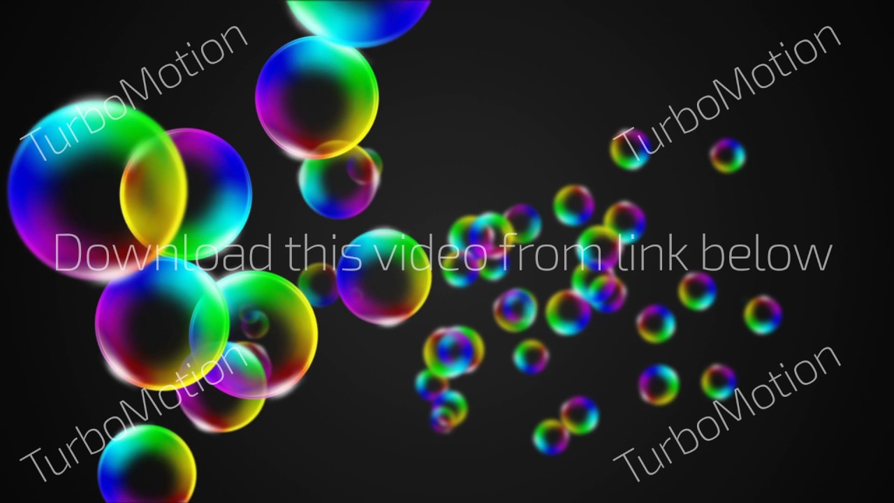 Colorful Soap Bubble Animation Youtube
