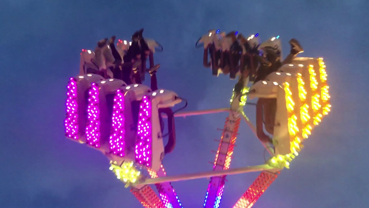 Jamie clarks freak out off ride Castletown funfair 2017 - YouTube