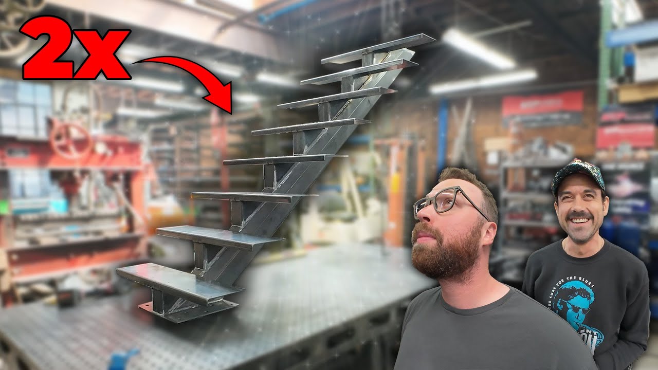 THE STRINGER STAIRS - Giant Mono Stringer Staircase Build (Part 2 ...