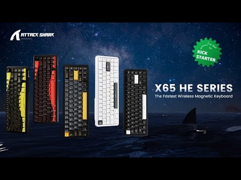 ATTACK SHARK X65 HE & X65PRO HE, Rapid Trigger Keyboard - YouTube