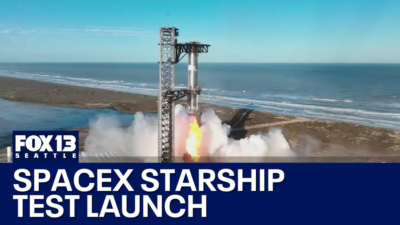 SpaceX conducts test launch of Starship rocket | FOX 13 Seattle - YouTube
