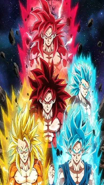 Goku’s Ultimate Transformation Sequence! SSJ3 SSJ4 Super Saiyan God Super Saiyan Blue⚡🔥💥 #shorts ...