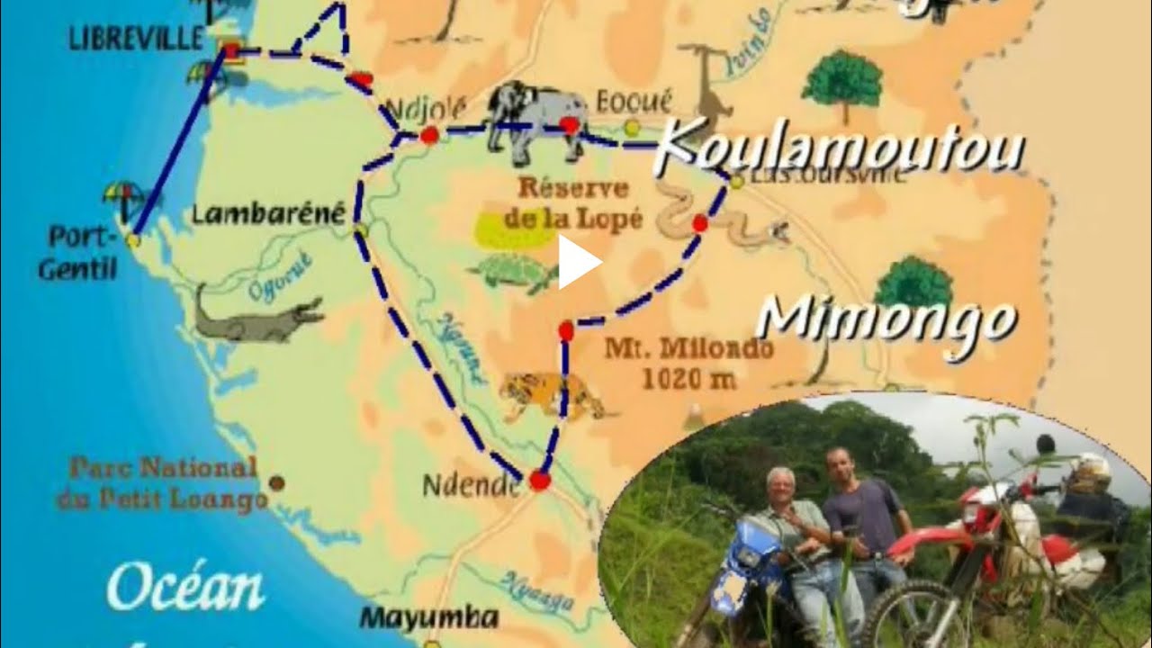 GABON 🇬🇦 Moto - Un tour du Gabon en moto - janvier 2006 - YouTube