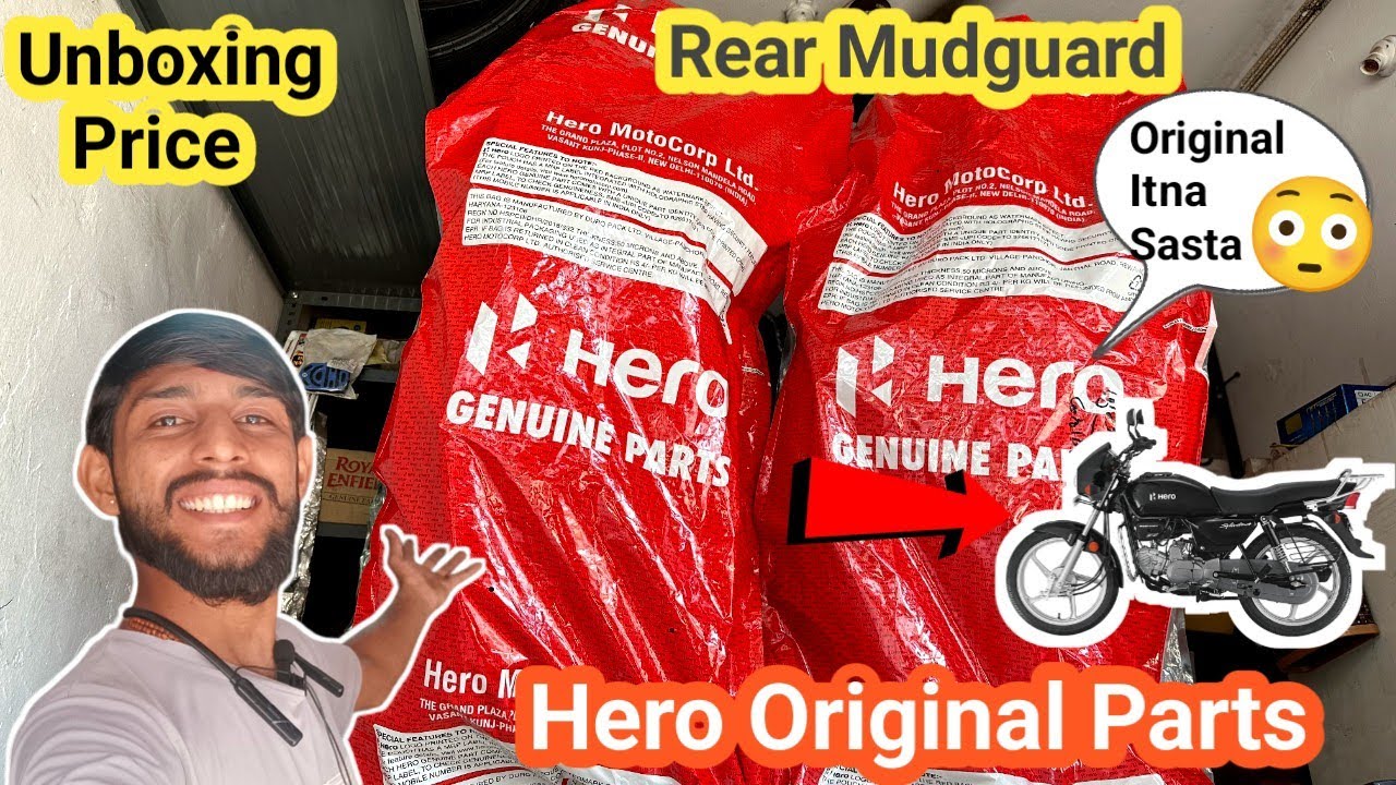 Hero Splendor Genuine Parts Unboxing With Price 🤑💯 | Original Parts ...