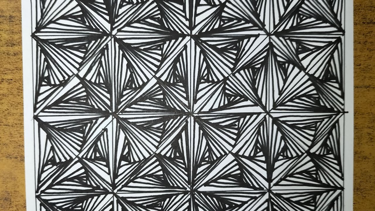 how to draw line optical illusions patterns | easiest art tutorial ...