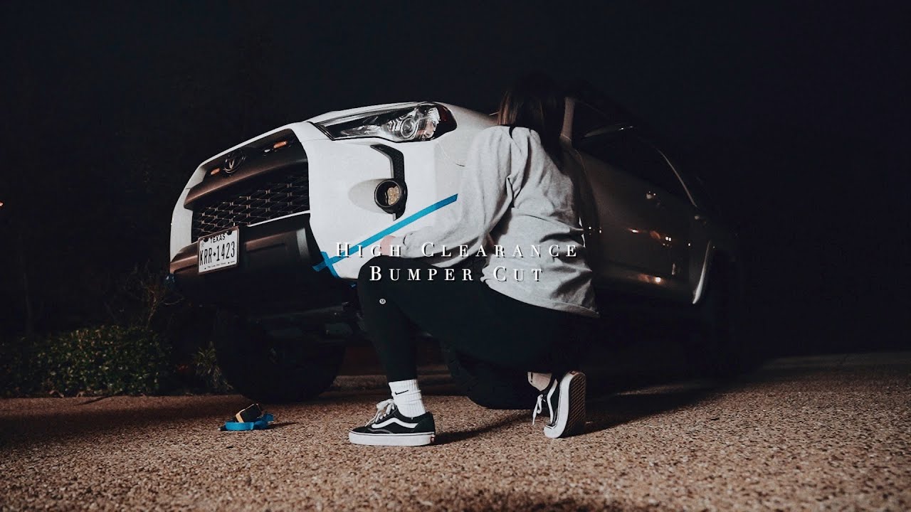 High Clearance Bumper Cut on Toyota 4Runner - YouTube