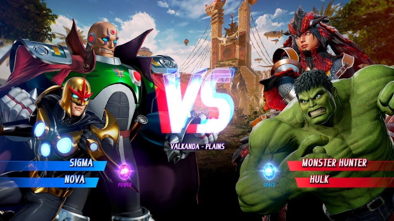 Sigma and Nova vs Monster Hunter and Hulk - Marvel vs Capcom Infinite ...