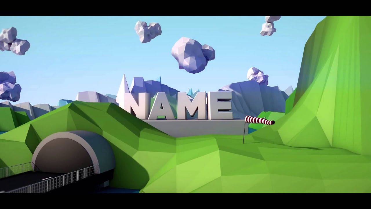 Free 3D Intro #38 | Free Low Poly Intro Template - Cinema4D - YouTube