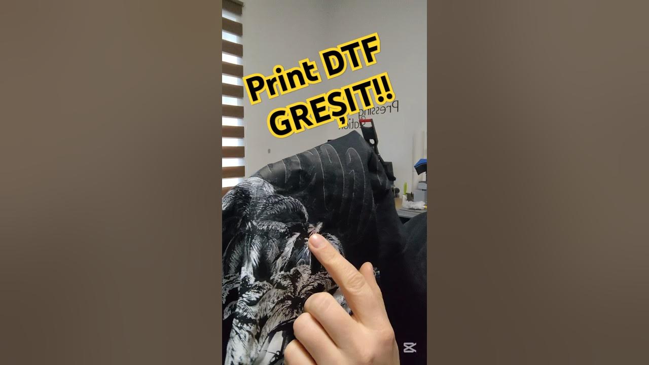 De ce se "printează" greșit acest #DTF ? #Seraprint #tricou #personalizat #gresit - YouTube