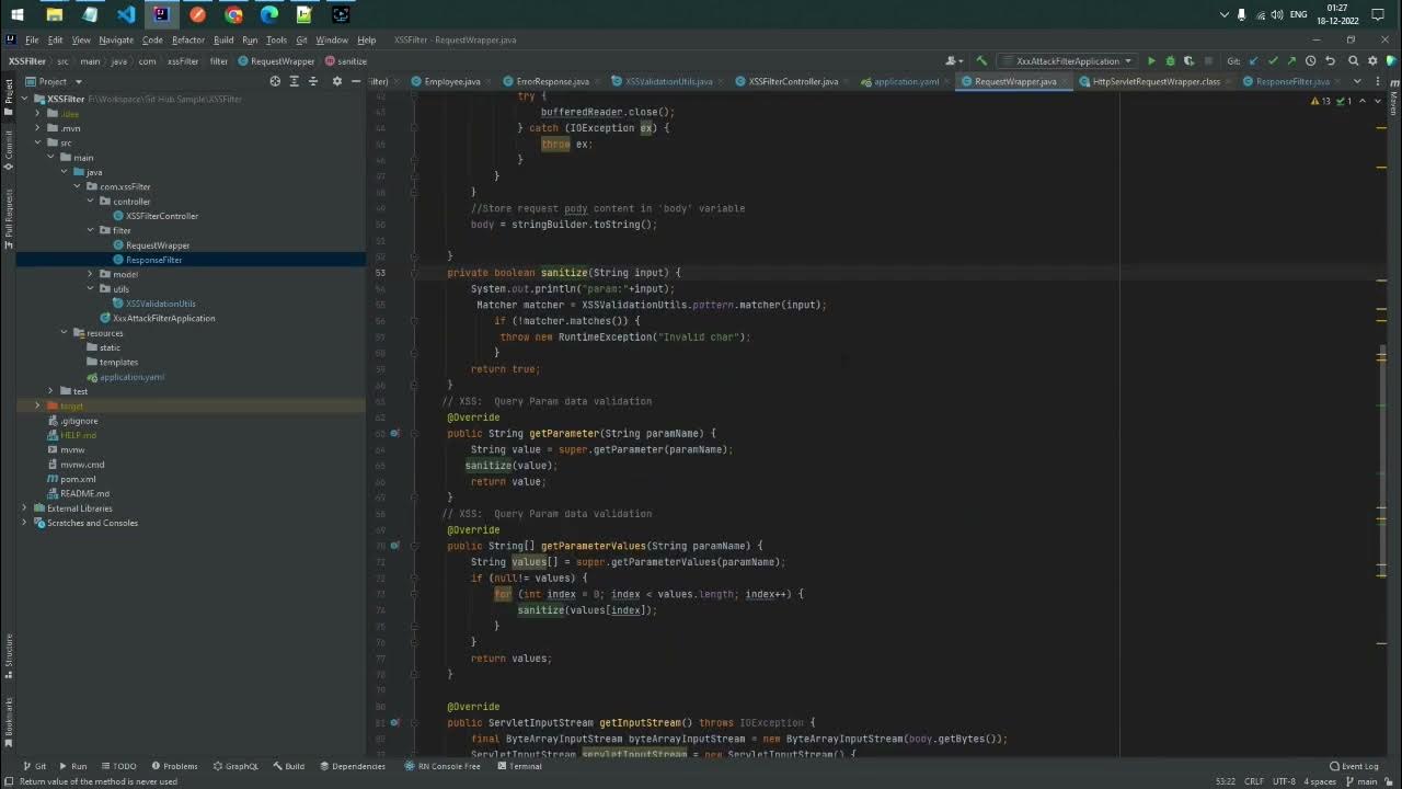 Prevent Spring Boot XSS attack - YouTube