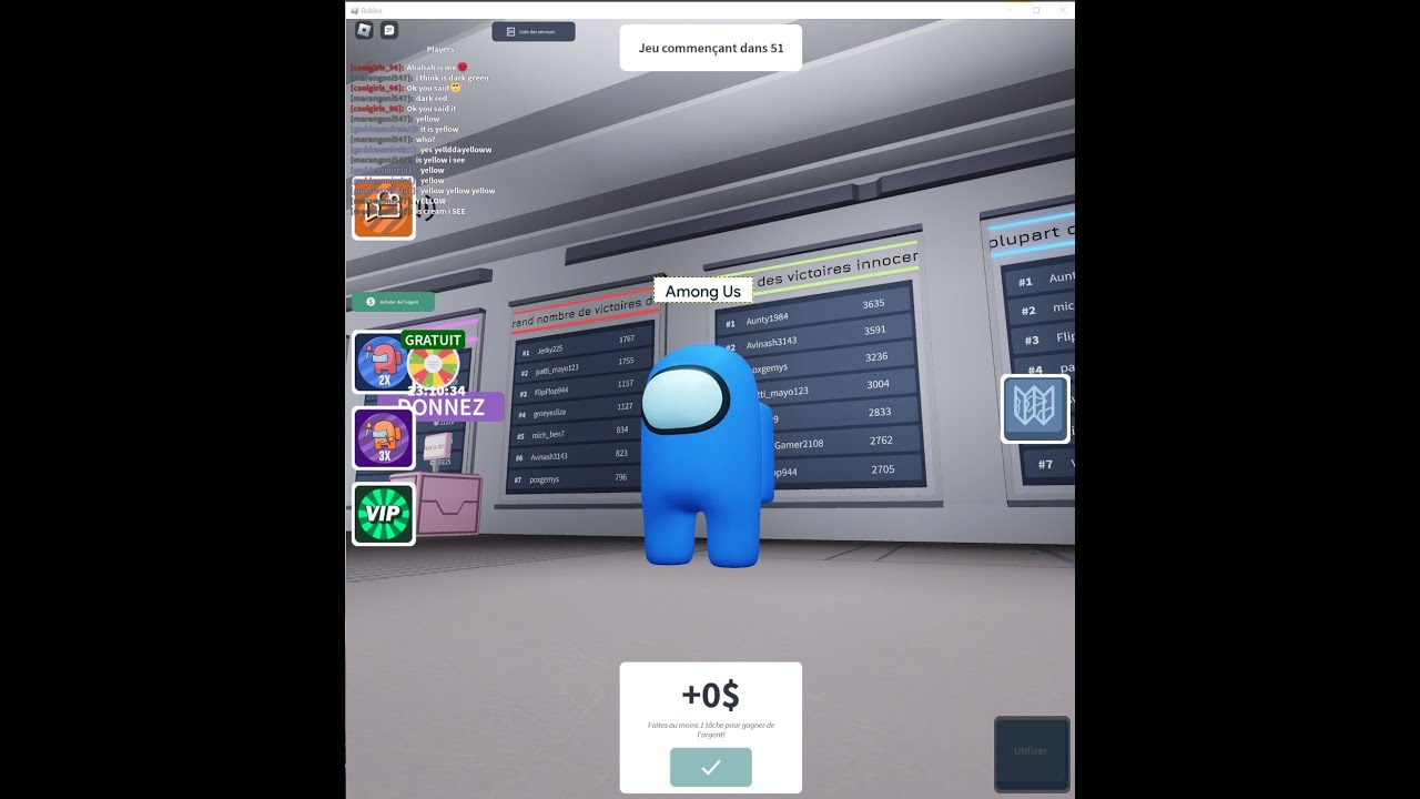 Je teste Among Gus sur Roblox - YouTube