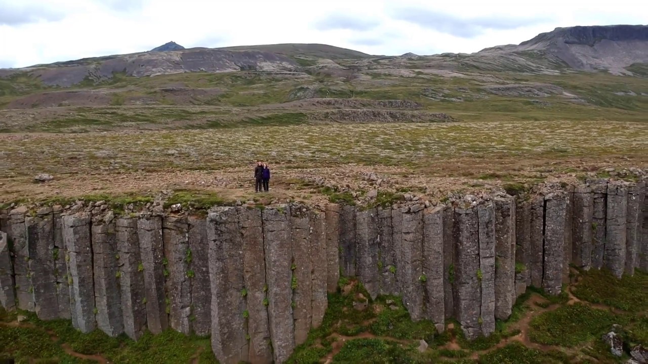 Iceland Road Trip - Basalt Columns Gerðuberg by DJI Spark - YouTube