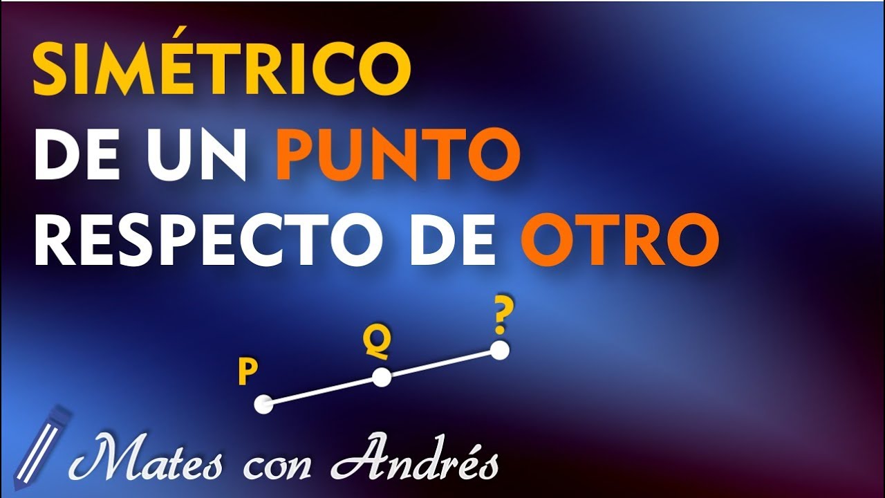 Simétrico de un Punto Respecto de Otro Punto - YouTube
