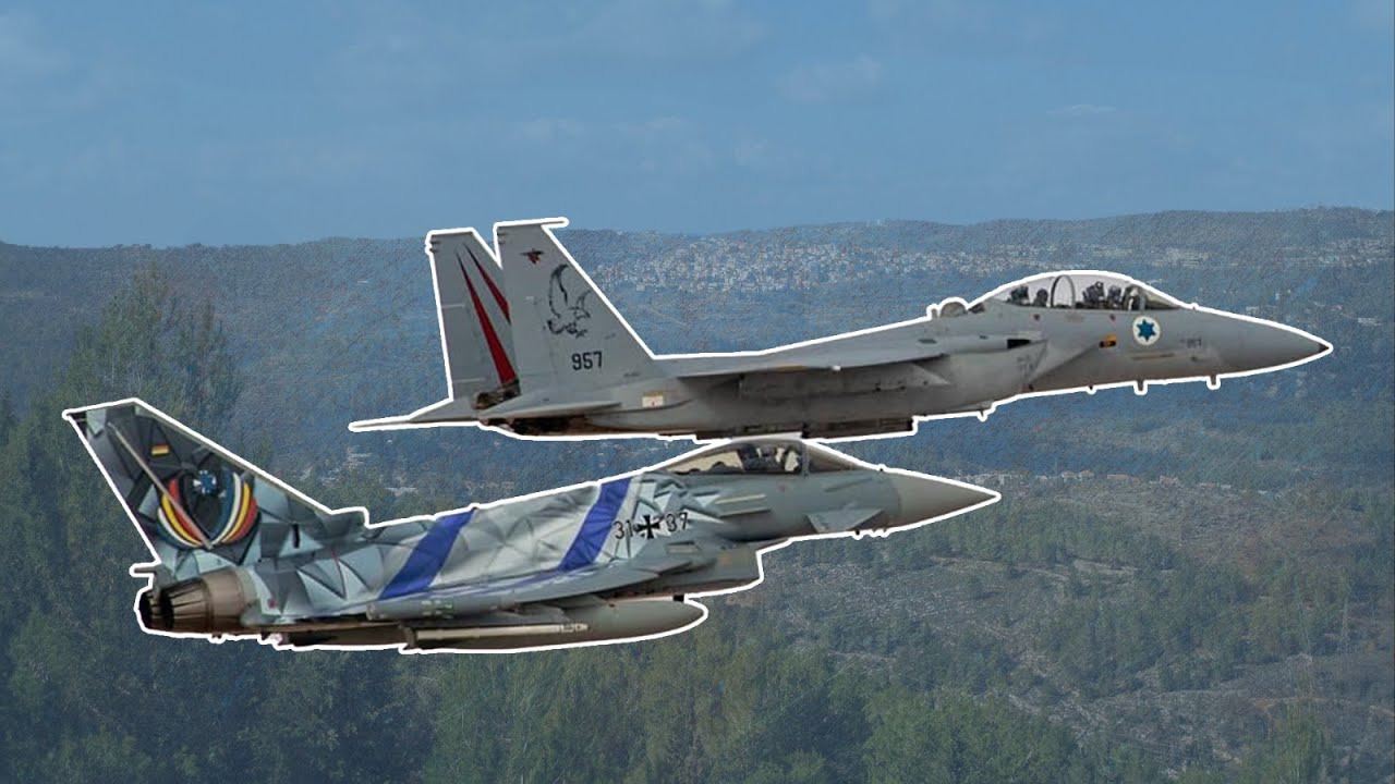 Historic: Israeli and German Aircraft Fly Over Jerusalem - YouTube