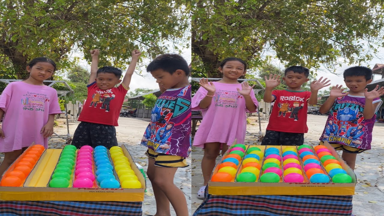 Puzzles Colors ball challenge 3 playes playing in 6 minutes can they ...