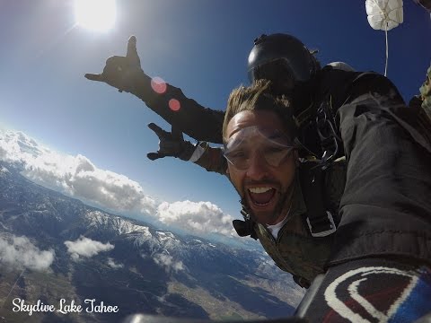 Micheal & Batman - Skydive Lake Tahoe - Skydiving Video - YouTube