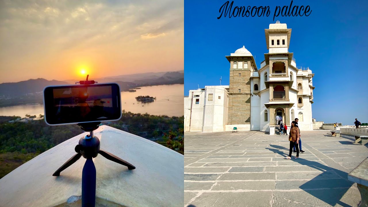 Monsoon palace + Sunset from Karni Mata temple | Udaipur Vlog 2 - YouTube