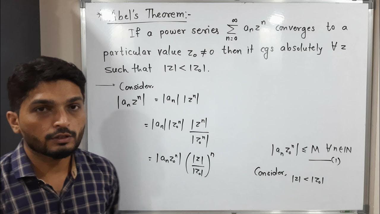 Complex Analysis | Unit 1 | Lecture 36 | Abel's Theorem - YouTube