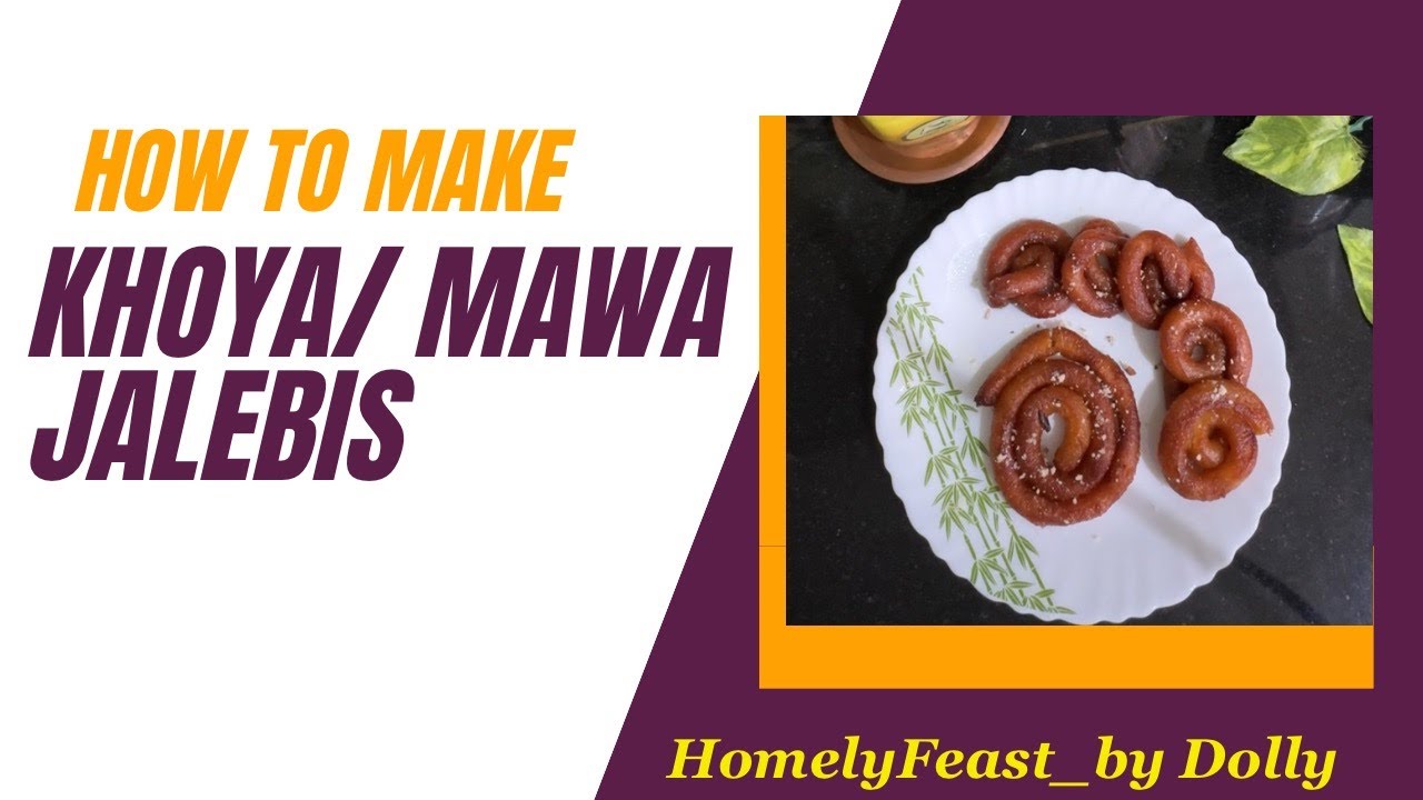 How to make khoya/ mawa jalebi at home - YouTube