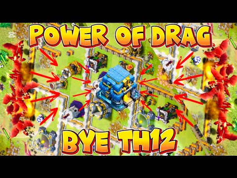 Perfect Strategy🔥 Th12 Dragon Attack || Th12 Best Air Attack Strategy in Clash Of Clans - YouTube