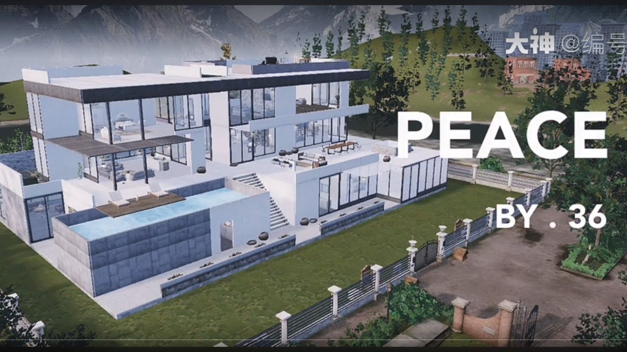 LifeAfter Manor Design - modern double manor 105 - YouTube
