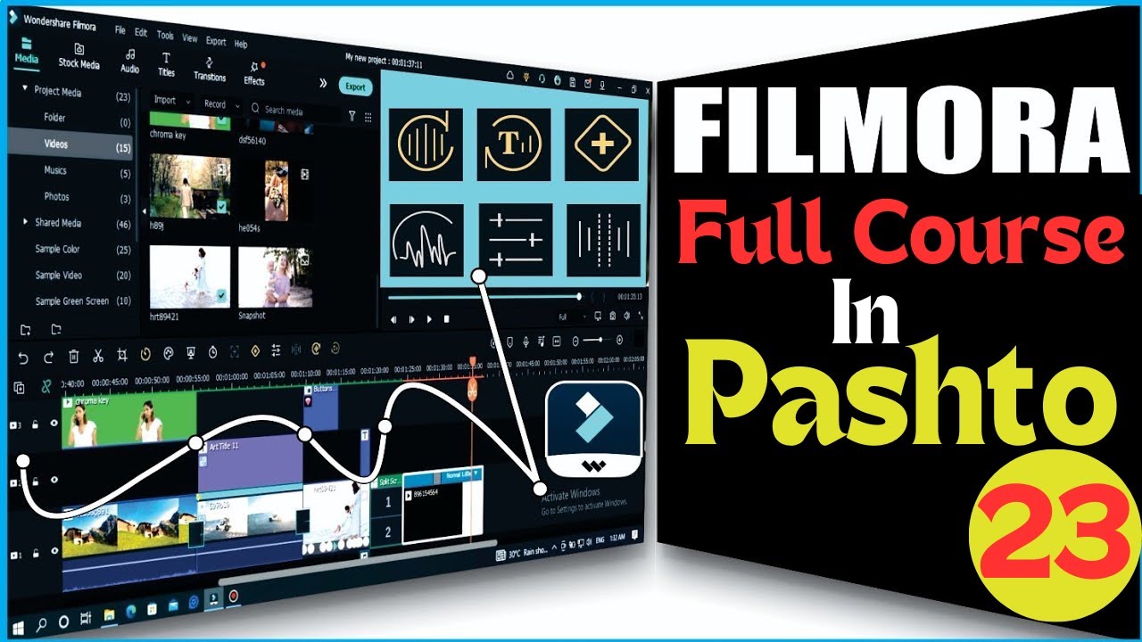 Filmora Pan And Zoom Effect || Filmora In Pashto Lesson 23 - YouTube
