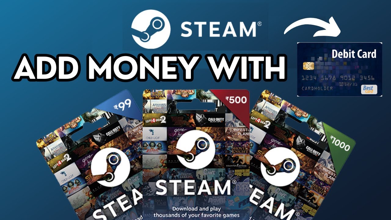 How to add money to steam wallet with debit card (2024) - YouTube