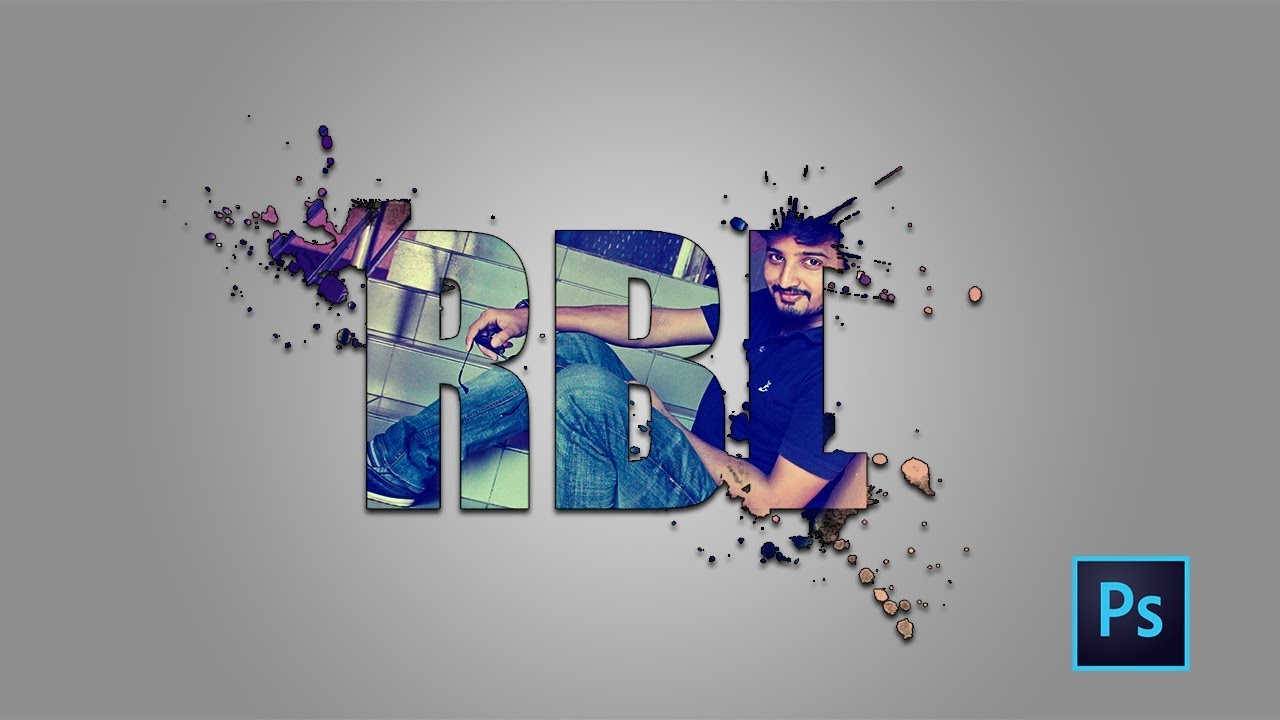 Text Effect Tutorial | How to Put Image In Text In Photoshop Easily ...