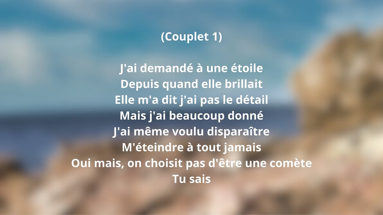 Kendji Girac - Le choix (PAROLES/LYRICS) - YouTube
