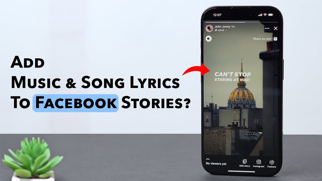 How to Add Music & Song Lyrics to Facebook Stories? - YouTube