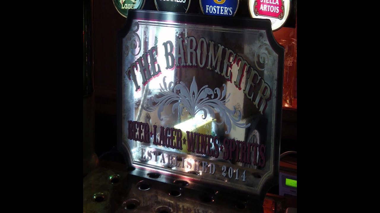 **REVIEW** Personalised Vintage Style Pub Mirror - JAF Graphics - YouTube