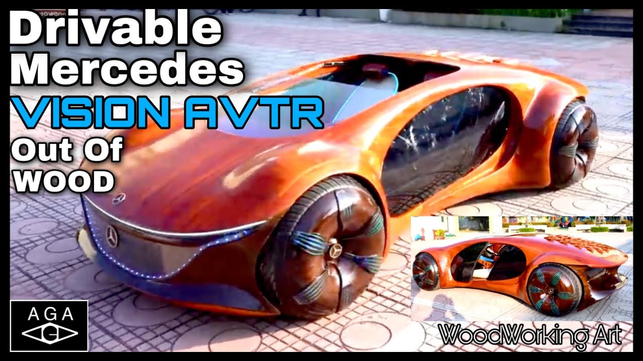 Making A Drivable Car Out Of Wood #woodart #mercedes - YouTube
