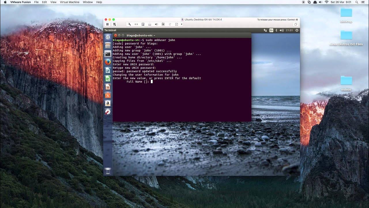Creating new user via adduser on Ubuntu - YouTube