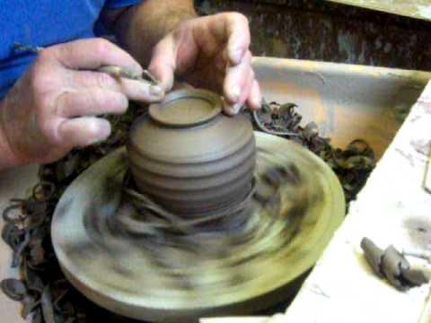 pottery turning tea bowls - YouTube