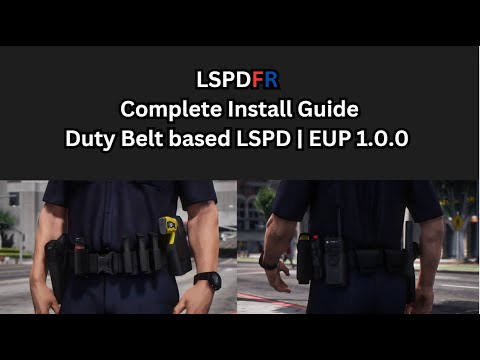 How To Install Duty Belt Based LSPD | EUP 1.0.0 Step By Step. - YouTube