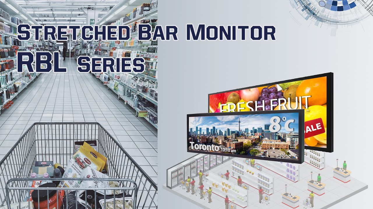 Stretched Bar Monitor - Oic Korea Rbl Series - Youtube