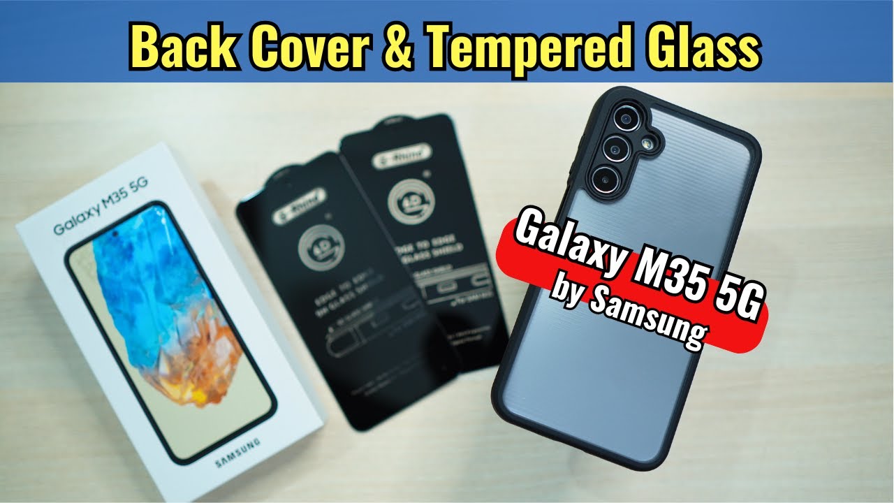 Samsung Galaxy M35 Back Cover & Tempered Glass Review - From Amazon ...