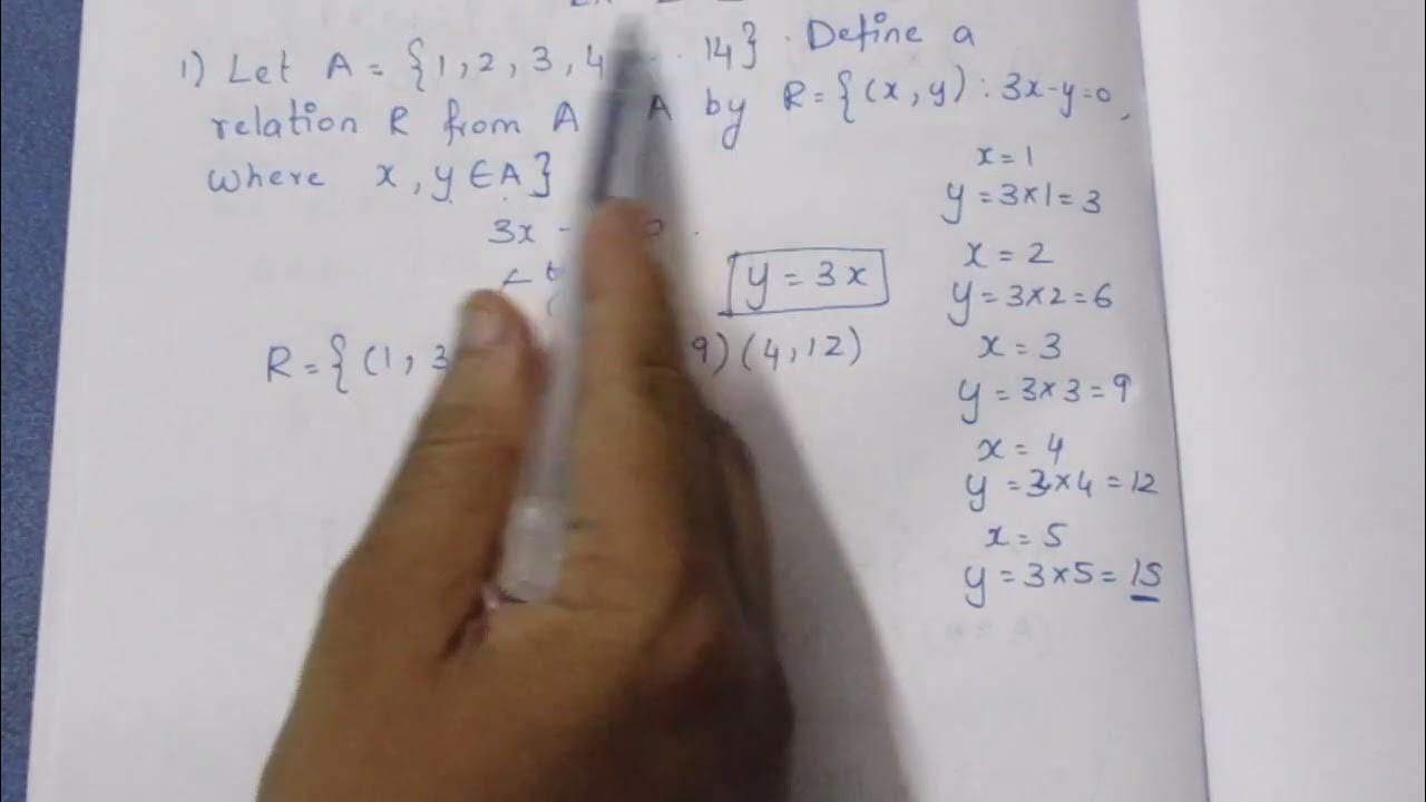 CBSE NCERT CLASS 11 MATHS RELATIONS AND FUNCTIONS EX 2.2 SUM 1 (SOLUTION IN TAMIL) - YouTube