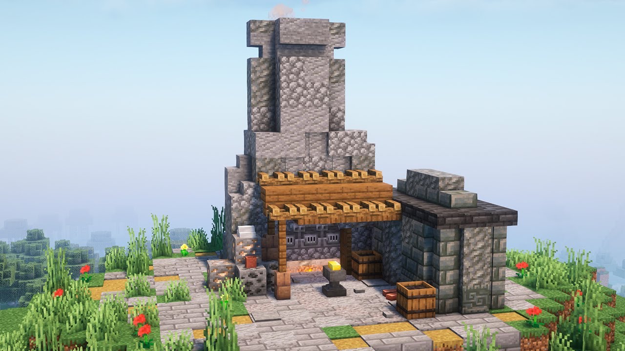 Стартовая кузница в Minecraft Youtube