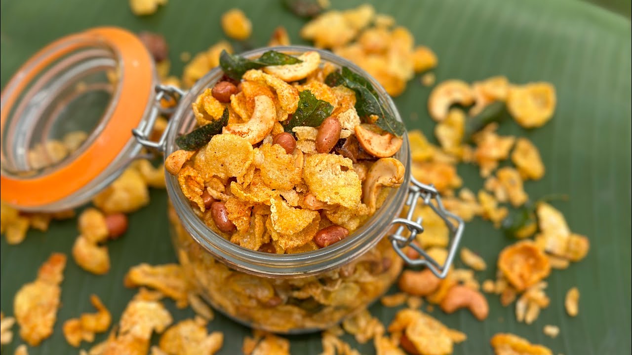 Cornflakes Mixture - Cornflakes Chivda - Easy & Simple Snack Recipe ...
