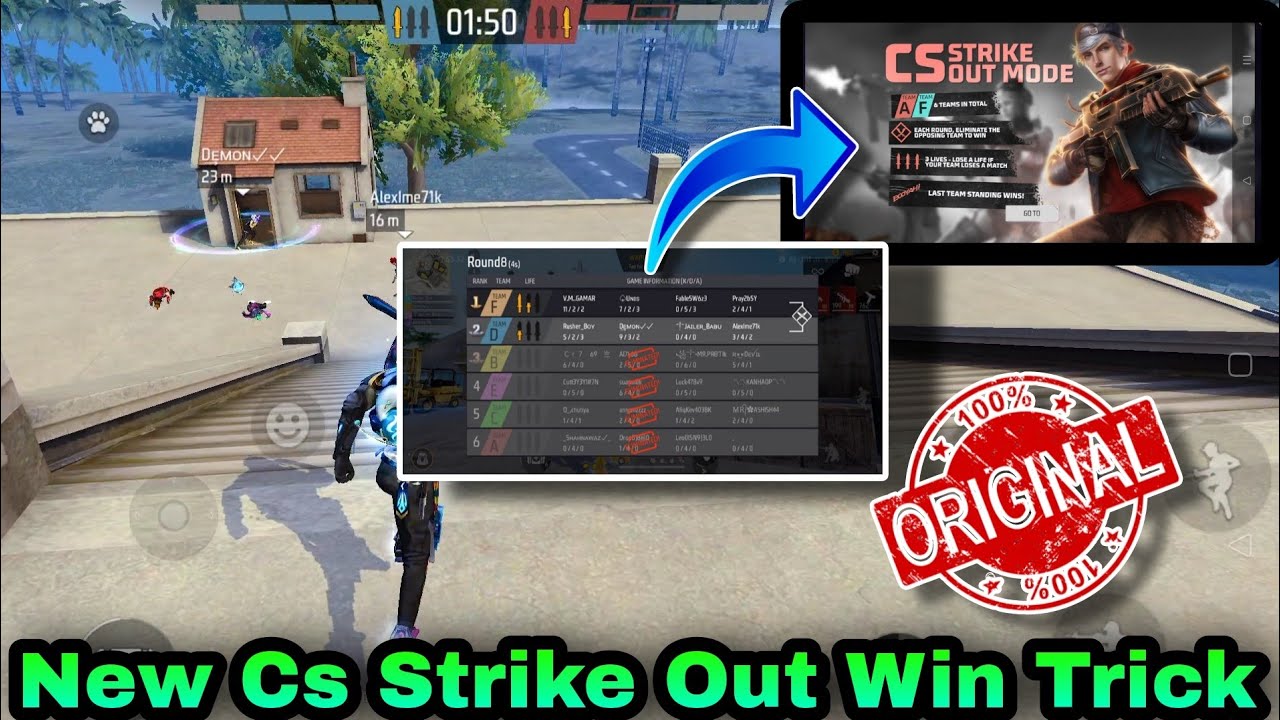 How To Win New Cs Strike Out | FF New Cs Strike Out mode Gameplay | FF ...