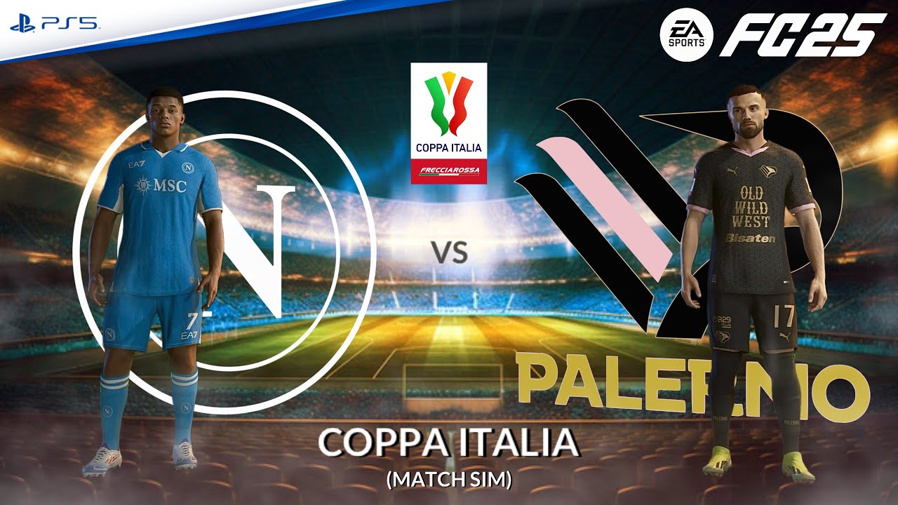Napoli - Palermo ⚽️ Coppa Italia 2024/25 Match Sim ft. David Neres, Simeone | FC 25 - YouTube