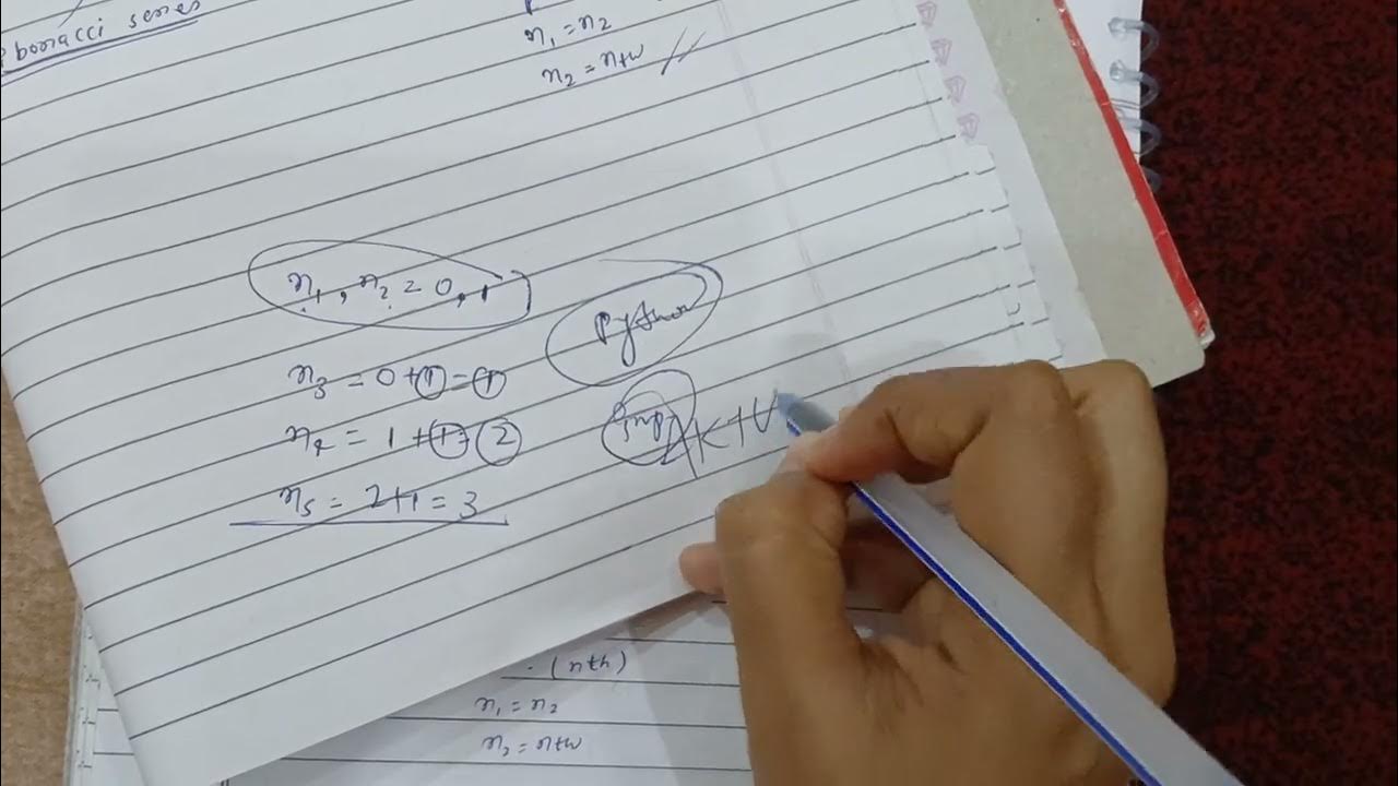 Fibonacci series python programming - YouTube