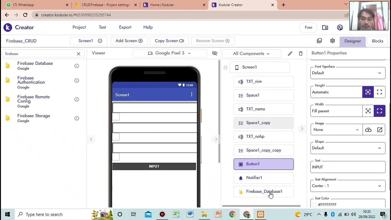 Crud Firebase Realtime Database X Kodular Youtube