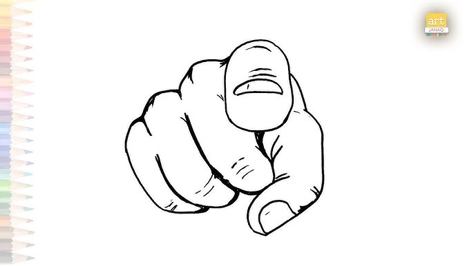 Pointing Finger Meme Drawing