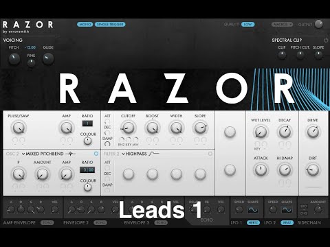Razor | Additive Synth by Native Instruments // Preset Test: Leads Part ...