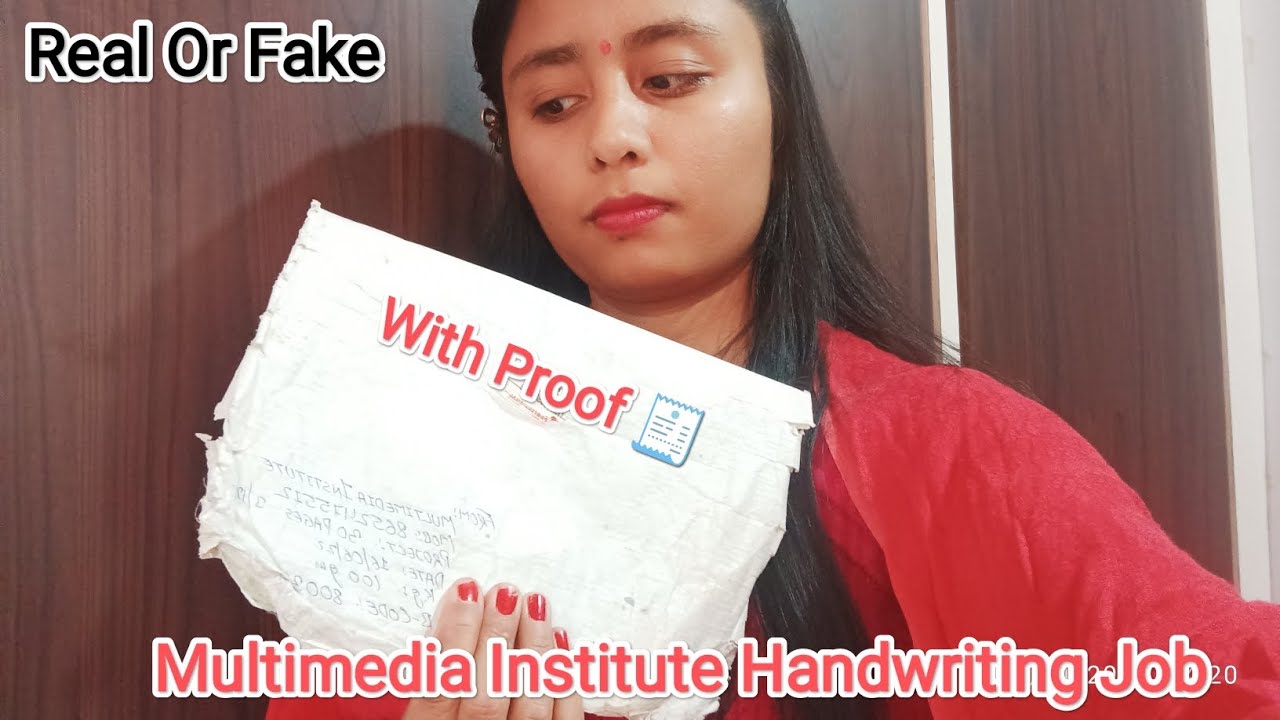 Multimedia Institute Handwriting Job || Handwriting Job Is Real Or Fake ...