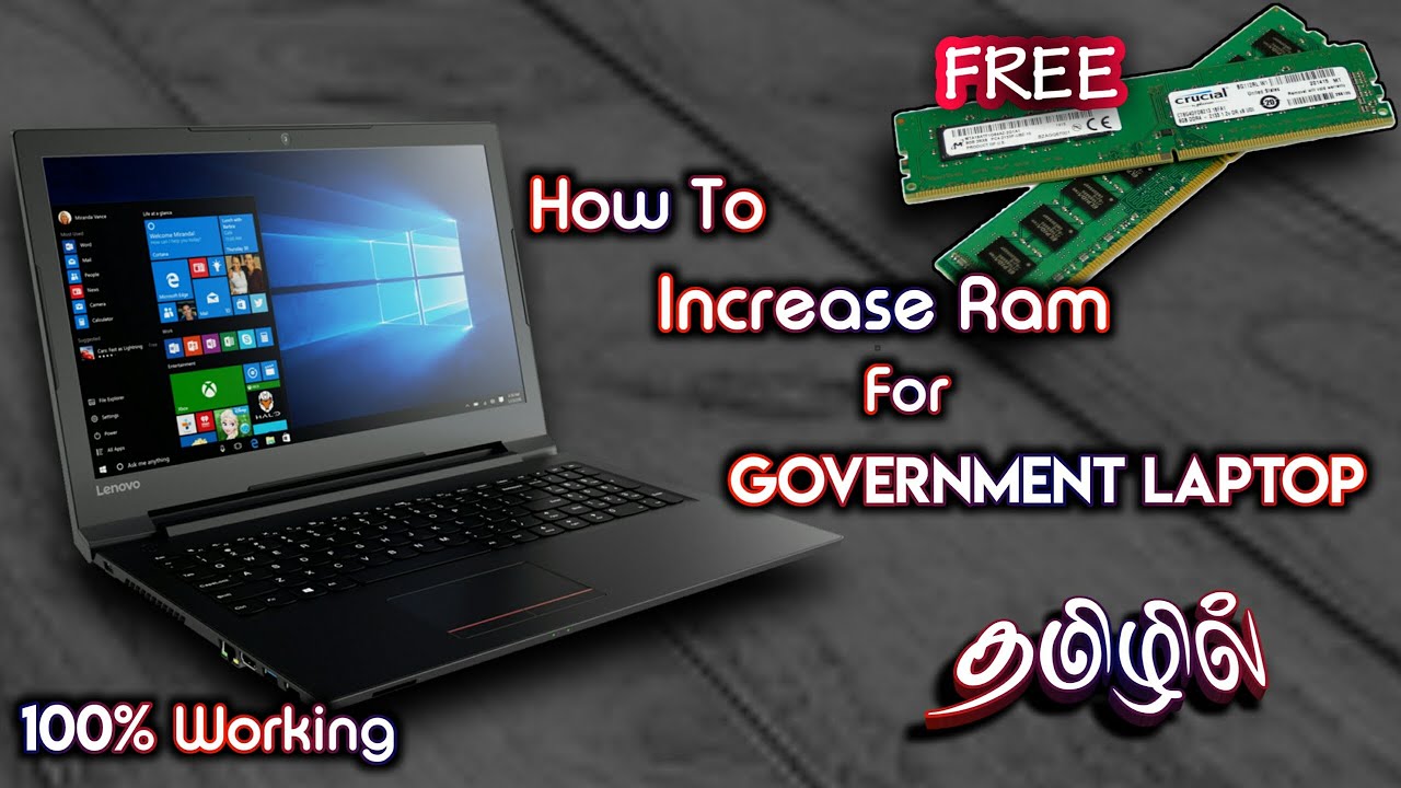 How To Increase Ram In Government Laptop || Free Ram || Editing ...